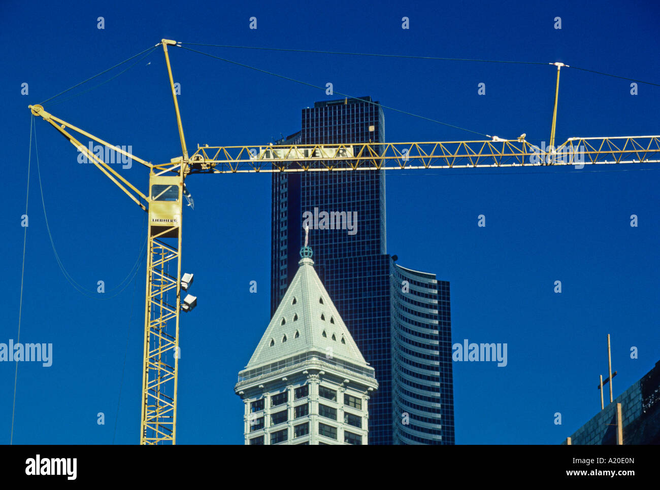 The construction site in Seattle U.S.A. North America Stock Photo - Alamy