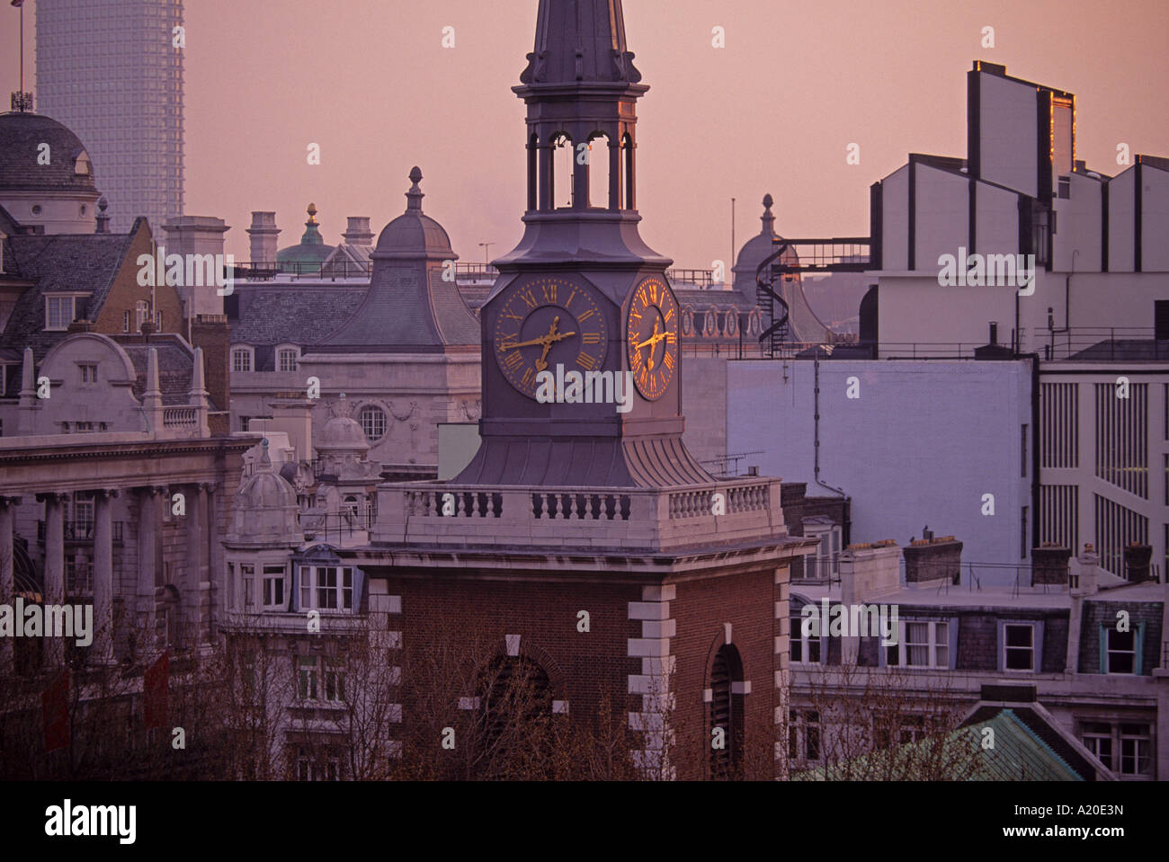The clock in London U.K. Europe Stock Photo - Alamy