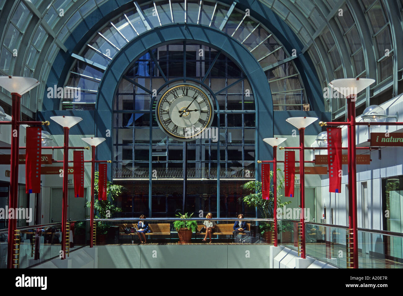 The clock in San Francisco U.S.A. North America Stock Photo - Alamy