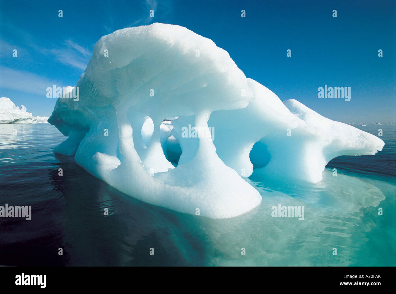 Melting iceberg and water Stock Photo - Alamy