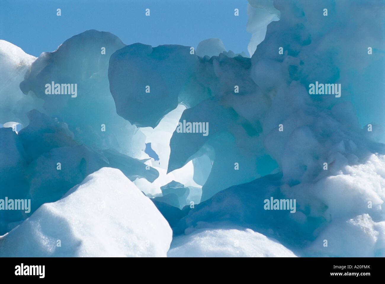 Clumps of ice, close up Stock Photo - Alamy