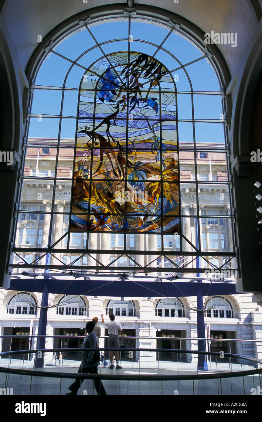 Stained glass window in Forrest Chase Mall, Perth, Western Australia ...