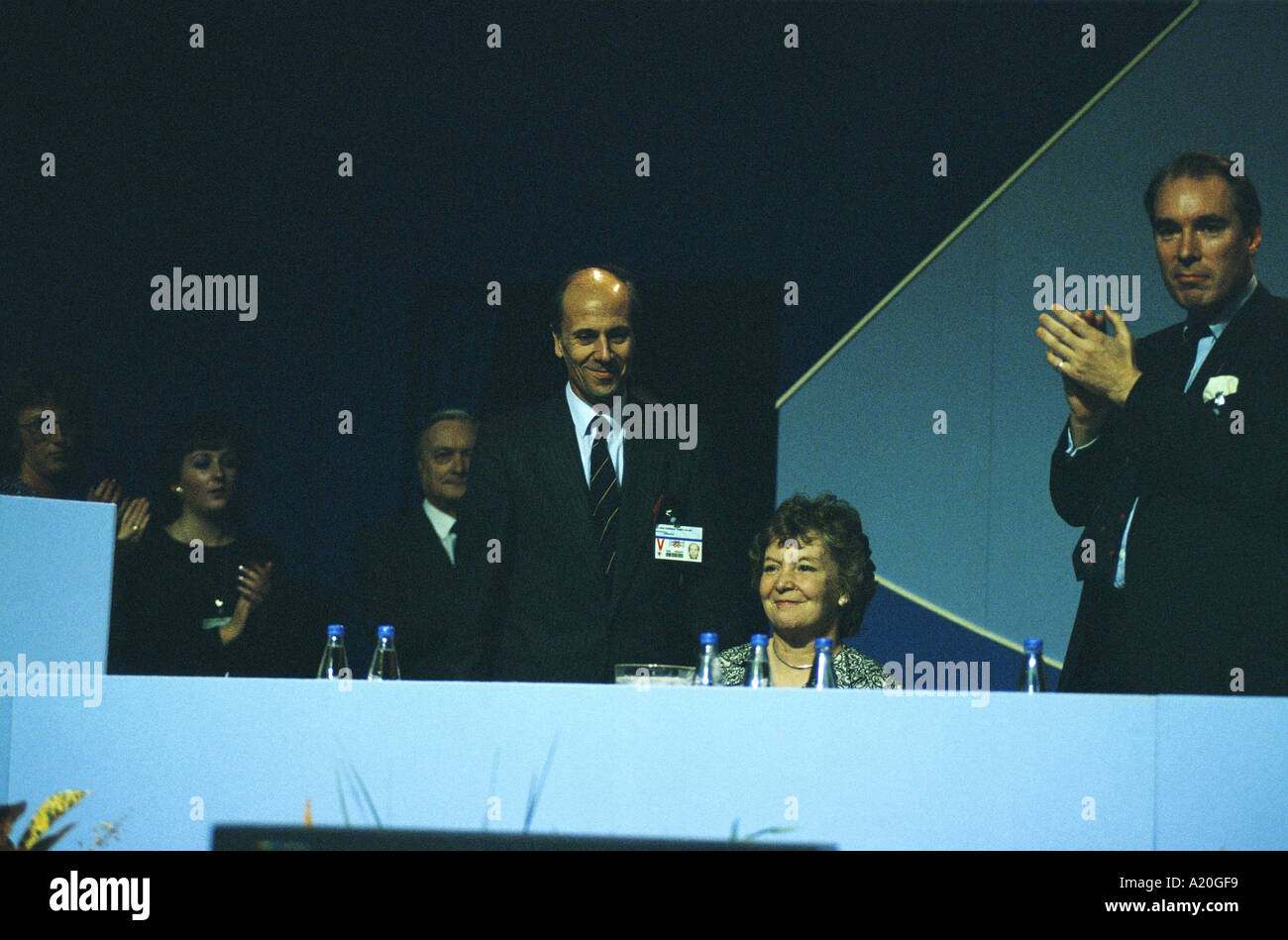 Norman Tebbit, Conservative cabinet minister, and his wife receive an ...