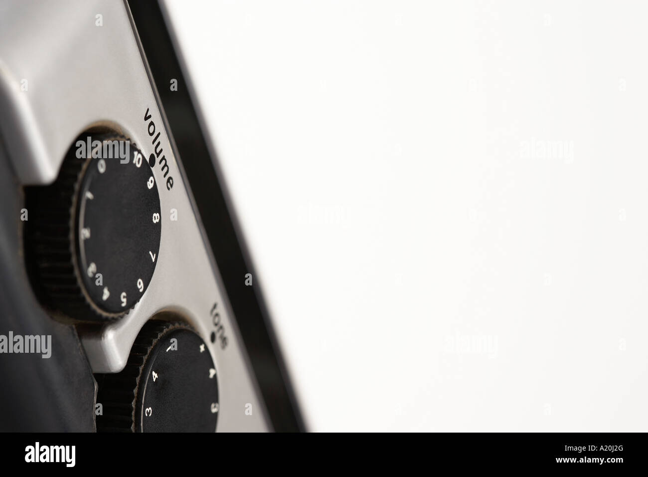 Volume and tone dials, close up, in studio Stock Photo - Alamy
