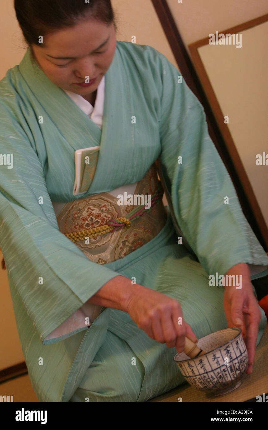 School teaching traditional art of tea ceremonies, Tokyo, Japan Stock ...