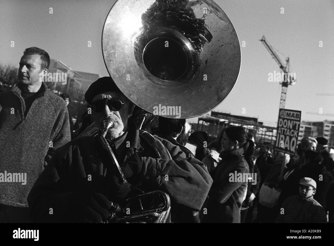 Anti-Iraq War Peace demonstration held in the weeks before the 2003 war ...
