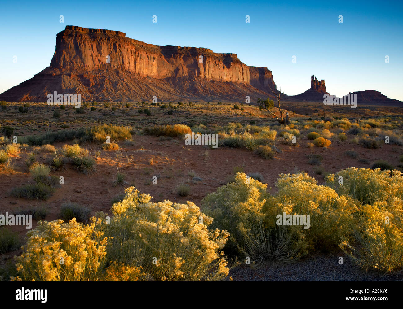 Dawn Skyline Monument Valley Utah USA Stock Photo - Alamy