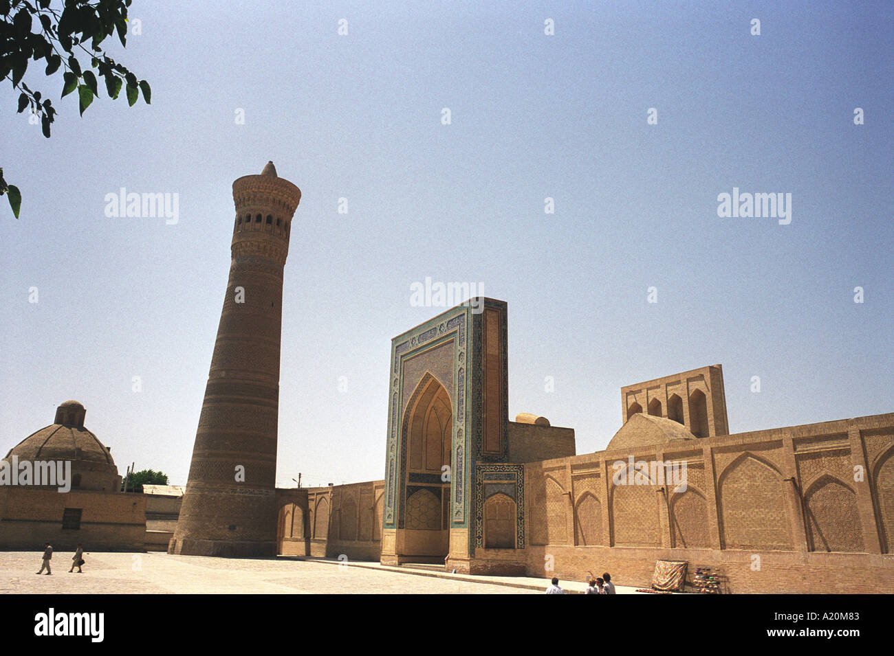 The 16th century Kalan Mosque and the Kalan Minaret built in 1127 by ...