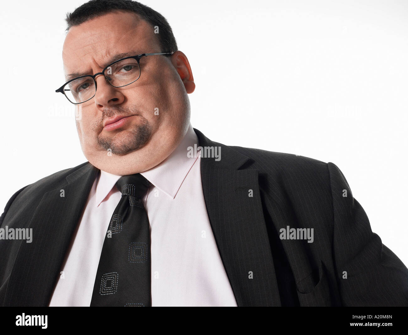 Concerned businessman, portrait Stock Photo - Alamy