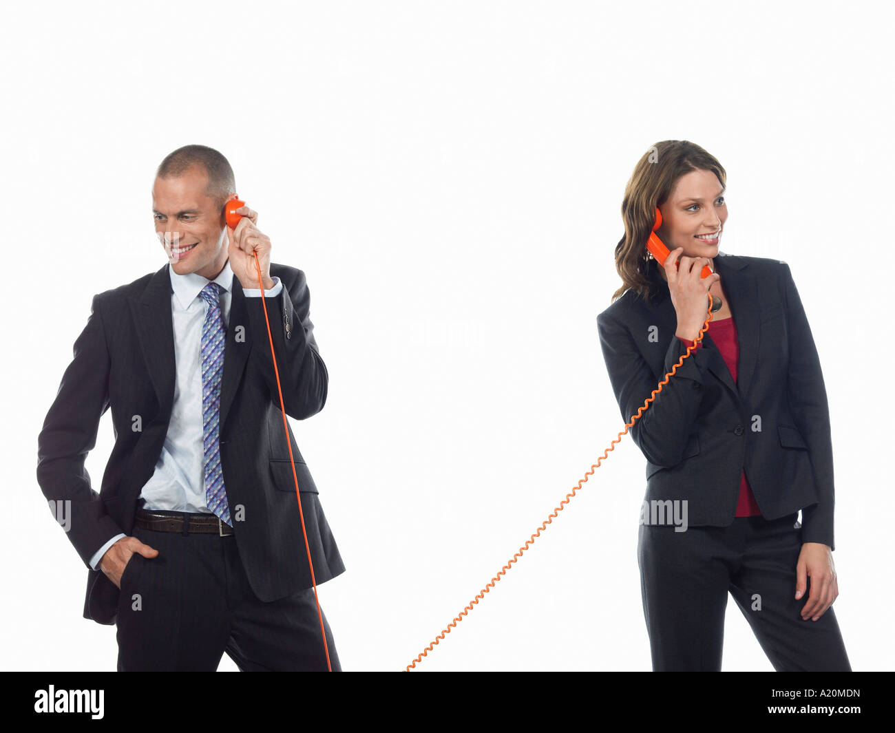 Businesspeople on the Phone Stock Photo - Alamy