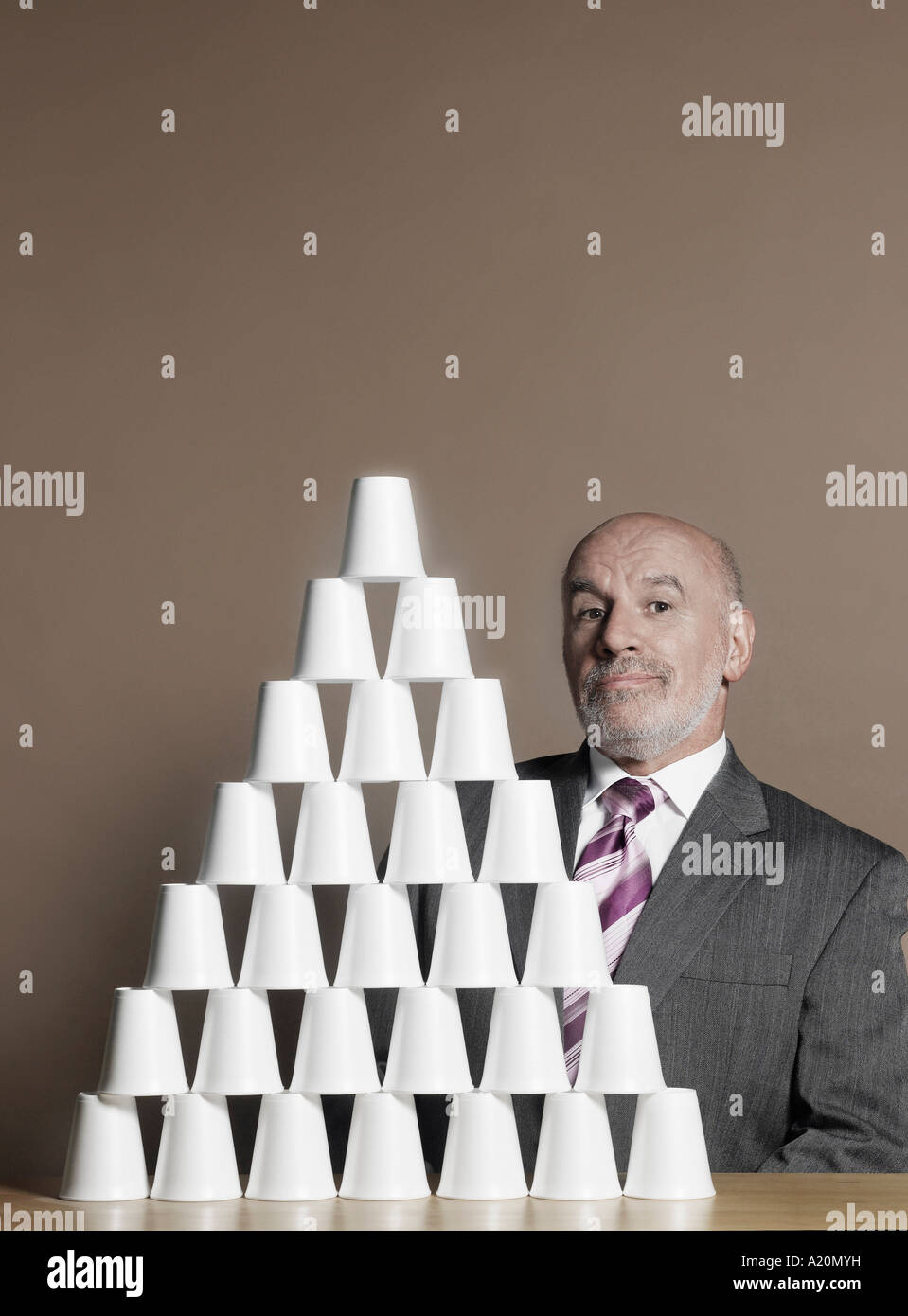 Paper cups pyramid hi-res stock photography and images - Alamy