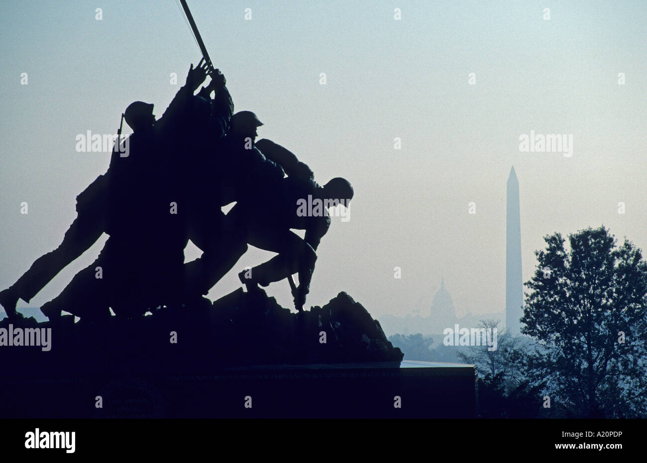 Marine Corps War Memorial in Washington D. C.U.S.A. North America Stock ...