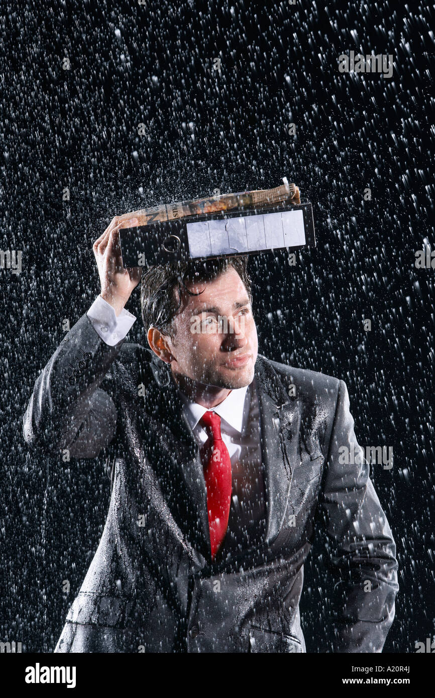 Soaking wet businessman hi-res stock photography and images - Alamy