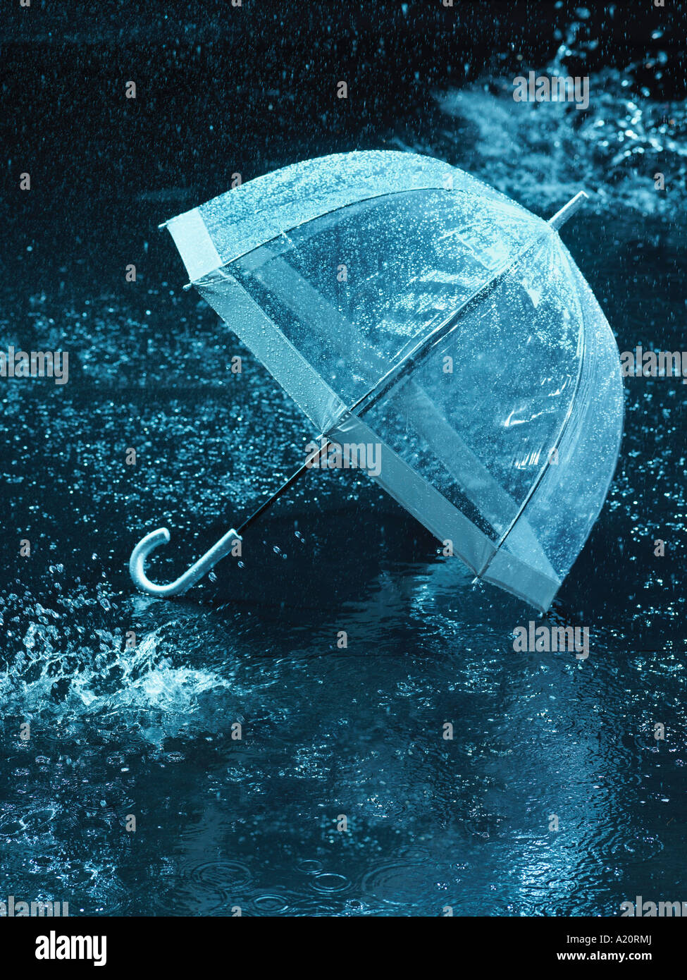 Transparent umbrella lying on ground hi-res stock photography and ...