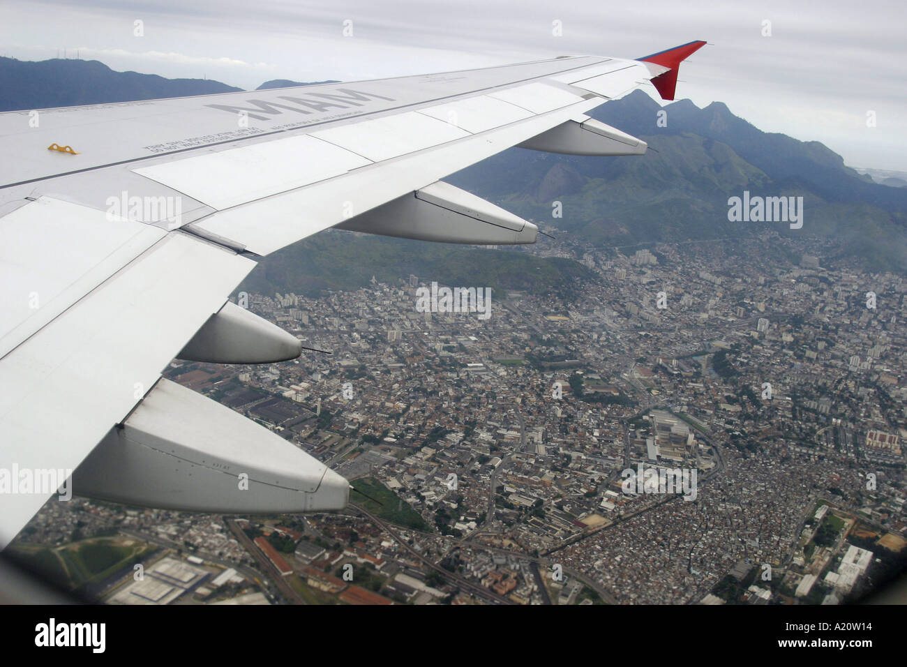 View from plane window rio hi-res stock photography and images - Alamy