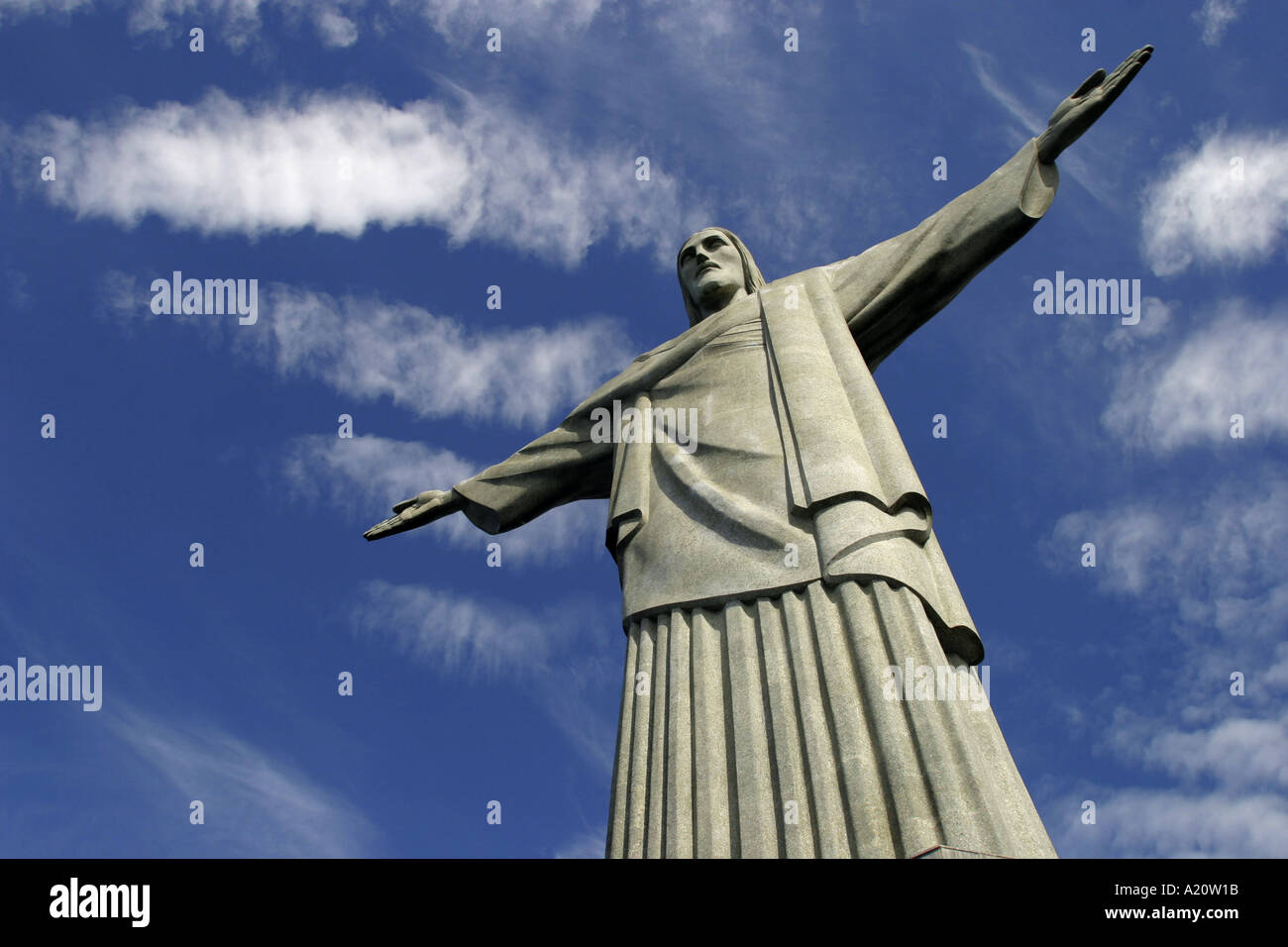 Christ the Redeemer statue stands on top of Corcovado Mountain, Rio De ...