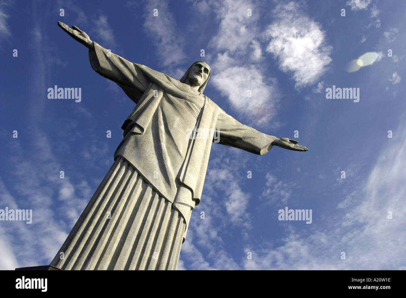 Christ the Redeemer statue stands on top of Corcovado Mountain, Rio De ...