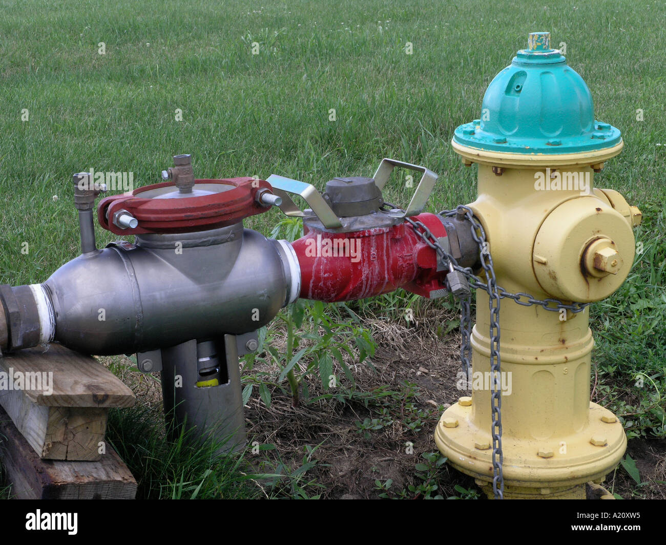Metered water for construction use, from typical North American hydrant ...