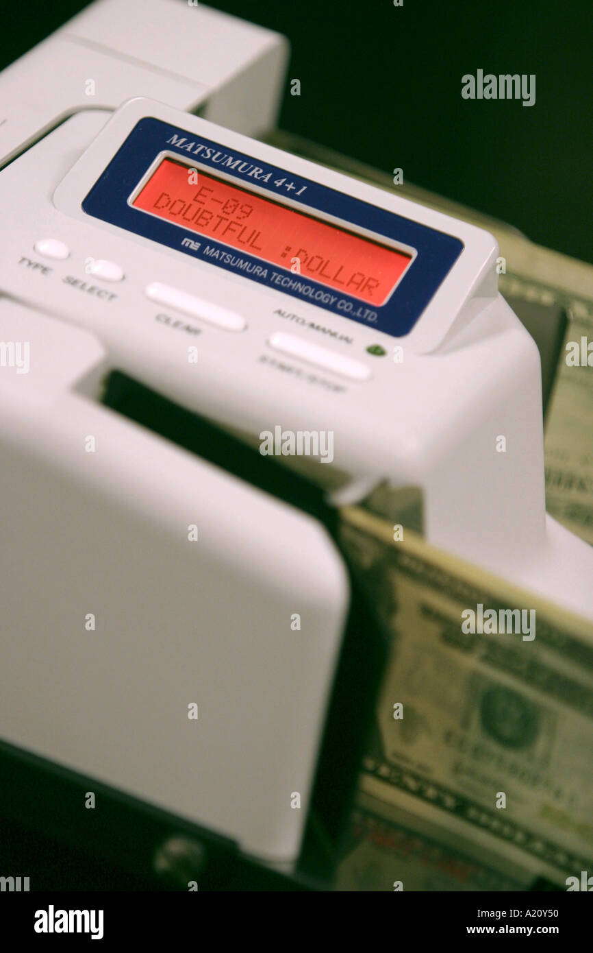 The Matsumura 4-1 counterfeit currency detection machine retails for 4 ...