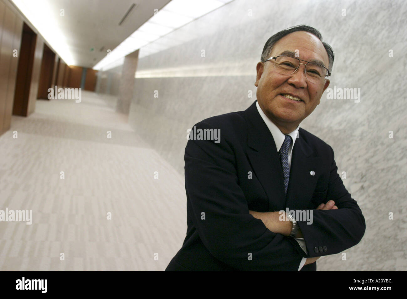 Fujio Mitarai President and CEO of Canon Inc one of the leading ...