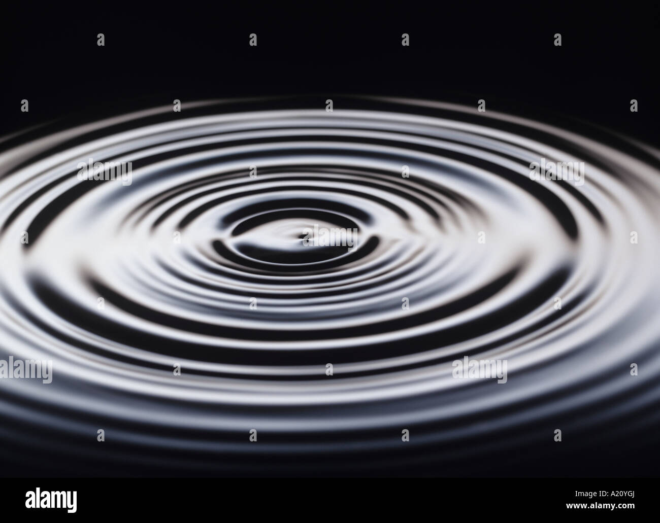 Ripples on Water radiating from centre Stock Photo - Alamy
