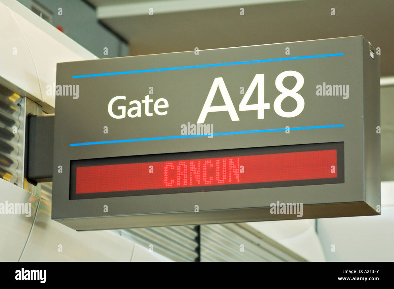 Denver International Airport Interior Signage Stock Photo - Alamy