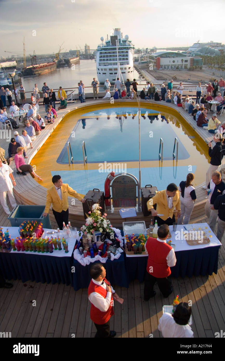 Sail Away Party on Cruise Ship Stock Photo - Alamy