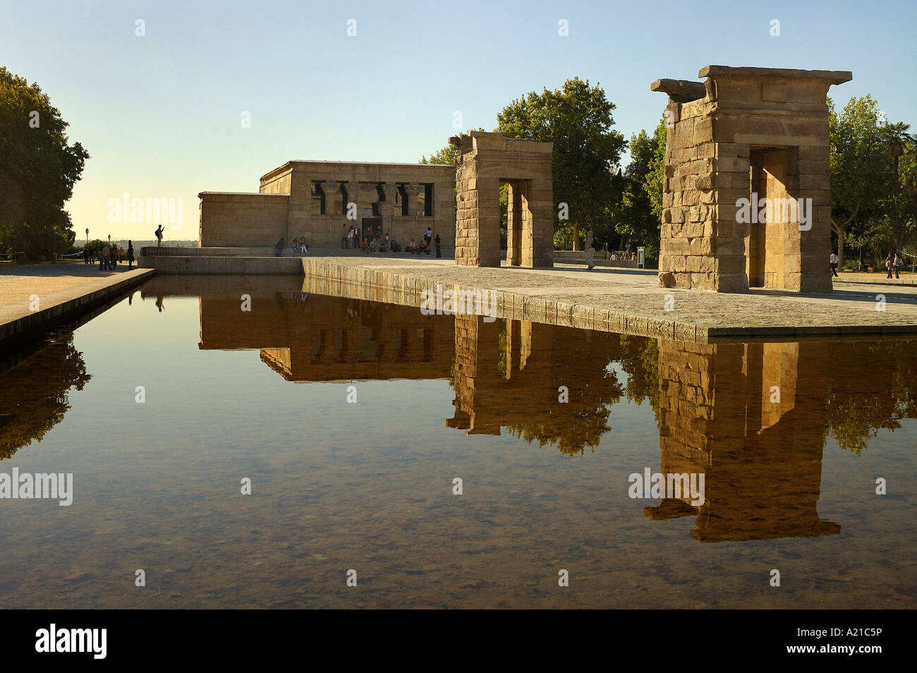 MADRID EGYPTIAN TEMPLE OF DEBOD (2ND CENTURY B.C.), MADRID SPAIN Stock ...