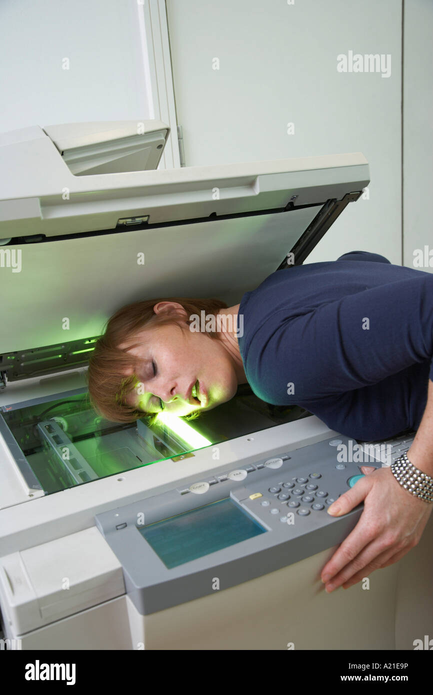 Photocopying Woman High Resolution Stock Photography and Images - Alamy