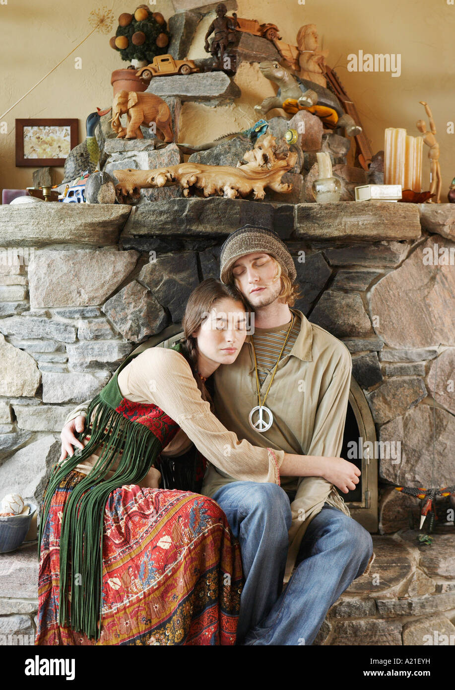 1970s loving couple hi-res stock photography and images - Alamy