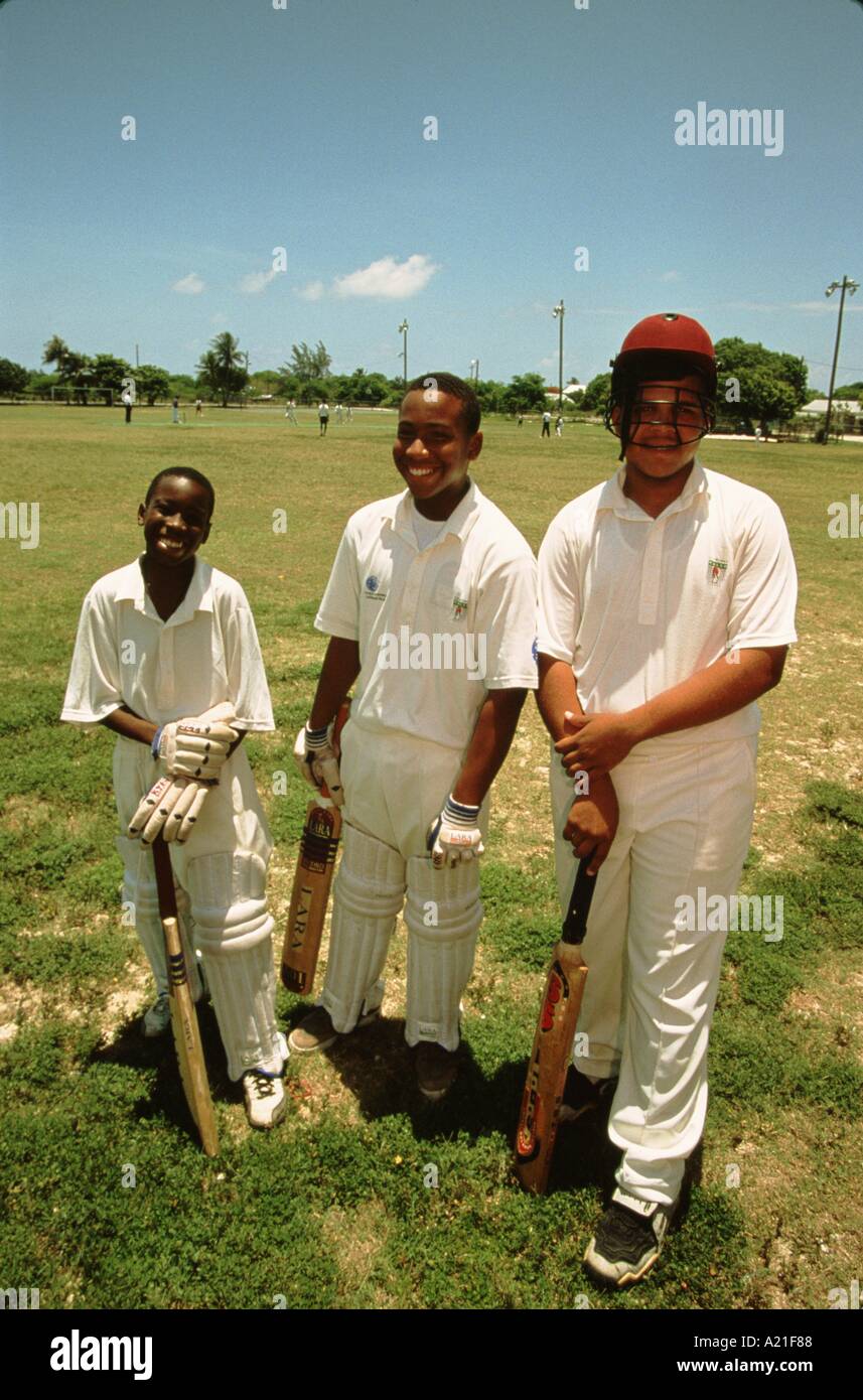 Young cricketers Grand Cayman Caymen Islands Caribbean J Greenberg ...