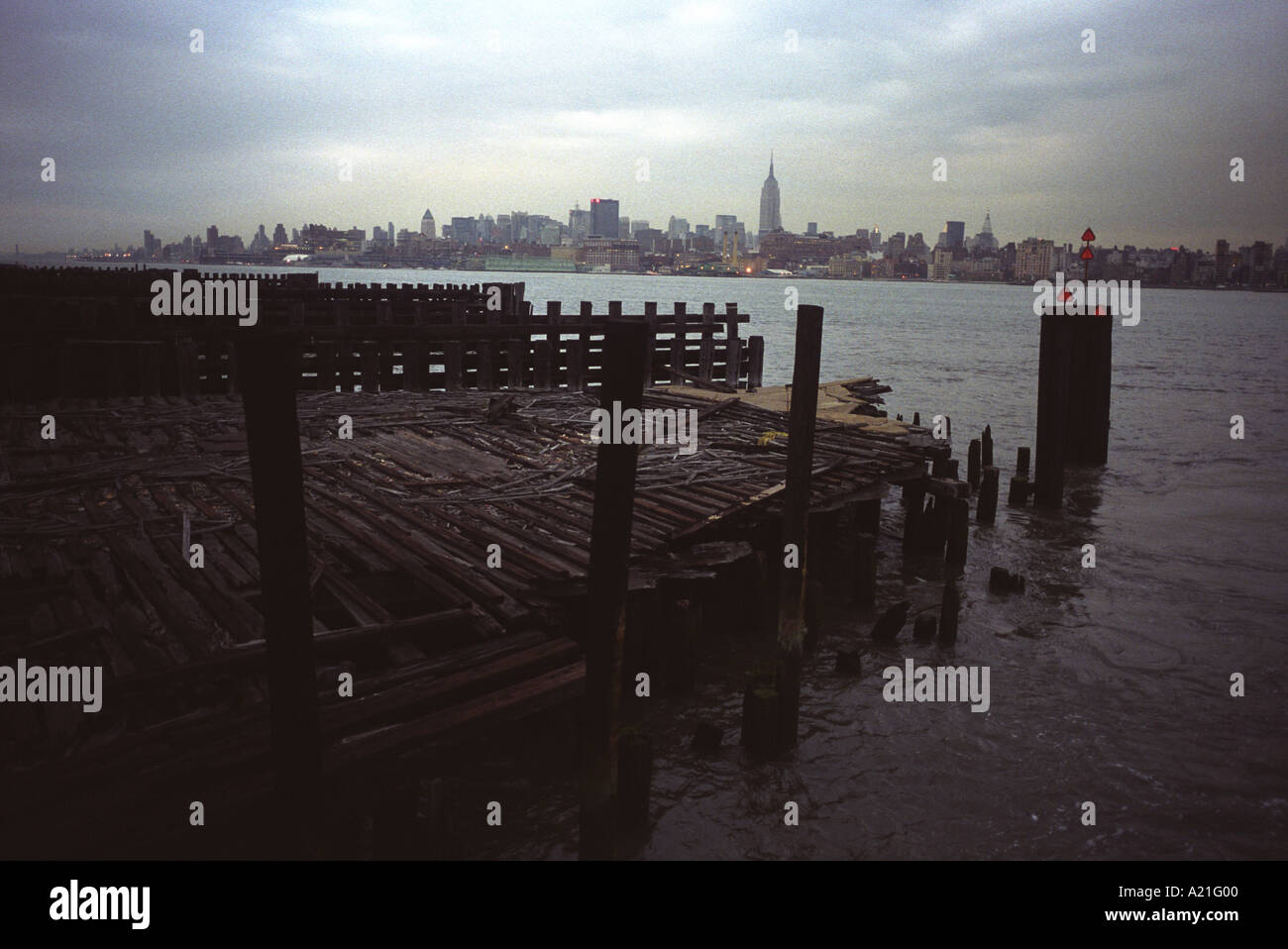 Lower Manhattan after the changed skyline of post-9/11 attack, New York ...