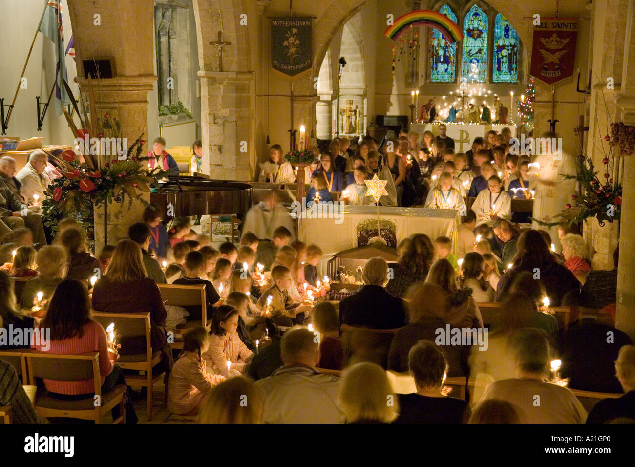 Christmas church service hi-res stock photography and images - Alamy