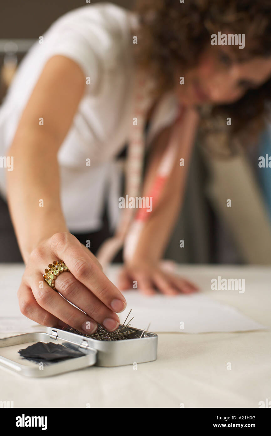 Woman Bending Over Table High Resolution Stock Photography and Images ...