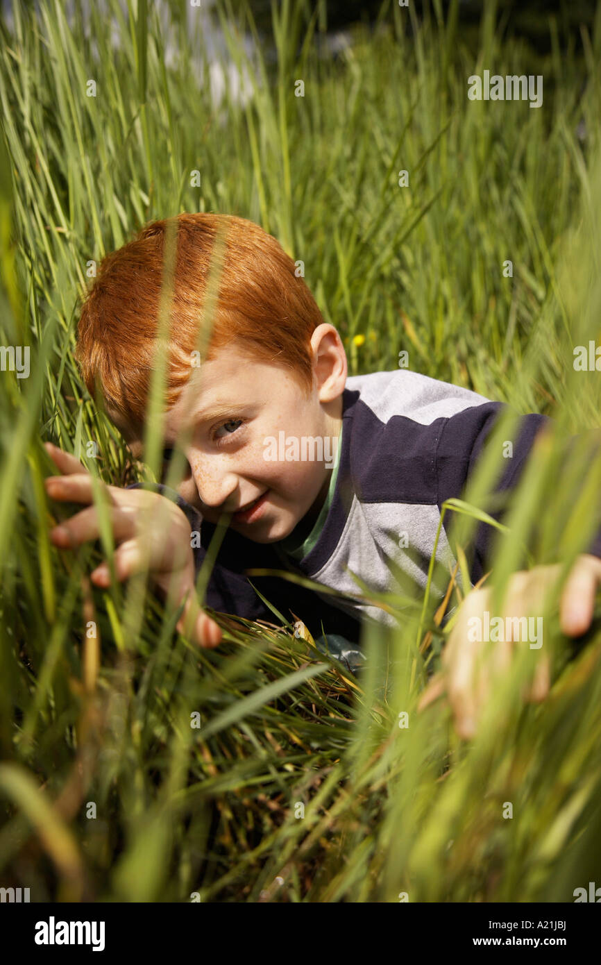 Little Boy Peeking High Resolution Stock Photography and Images - Alamy