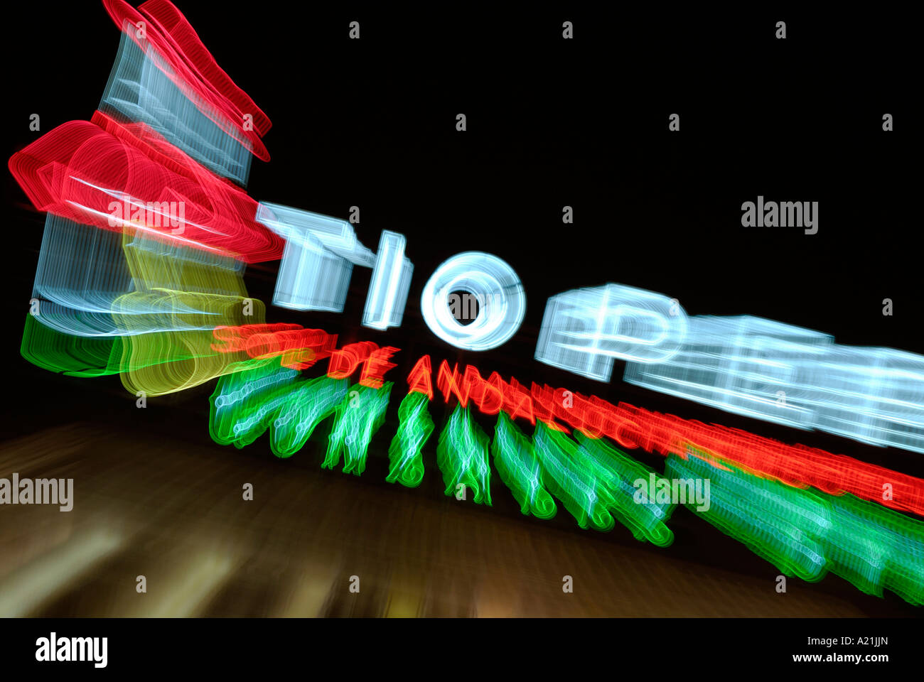 Tio pepe illuminated sign hi-res stock photography and images - Alamy