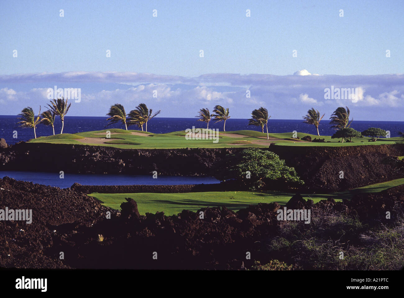 Hawaii golf mauna hi-res stock photography and images - Alamy