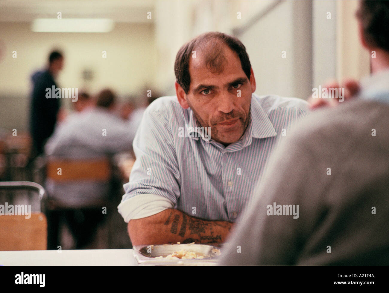 A prisoner at North Sea Camp Open Prison, Lincolnshire, UK Stock Photo ...