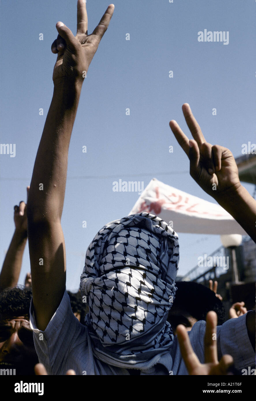 A Palestinian Intifada demonstration, Israel Stock Photo - Alamy