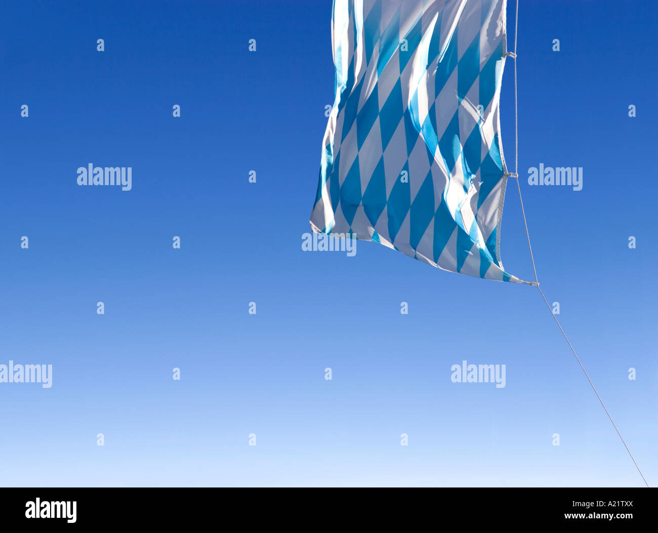 Bavaria blue white lozenge flag hi-res stock photography and images - Alamy