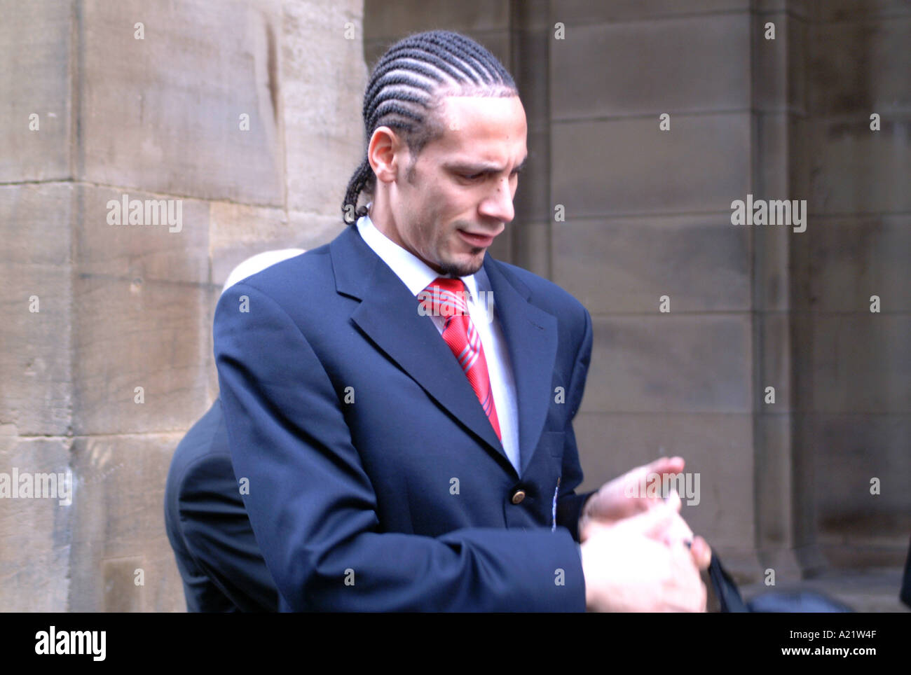 Rio Ferdinand Manchester 2005 Stock Photo - Alamy