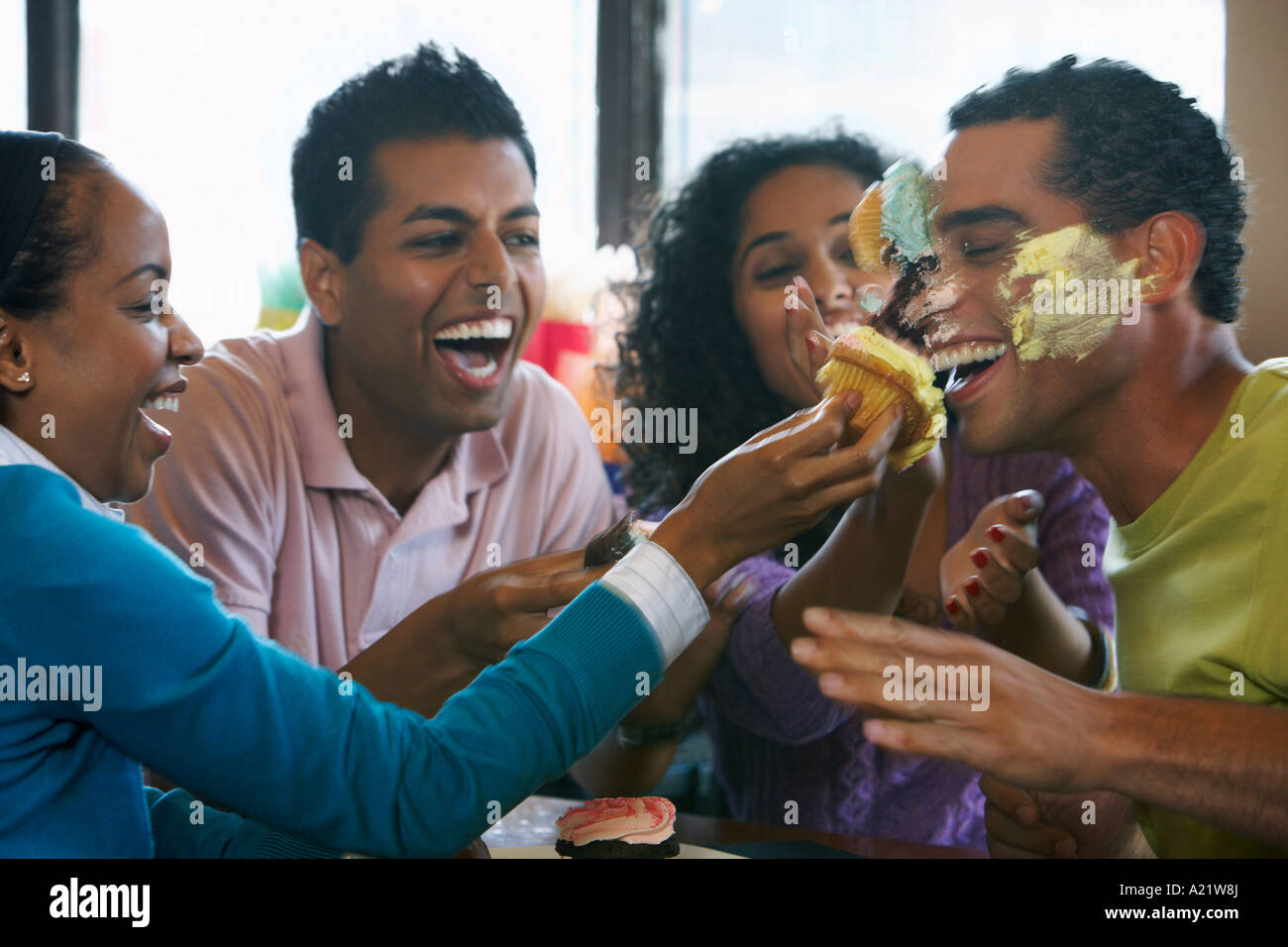 Couple having fight in living hi-res stock photography and images - Alamy