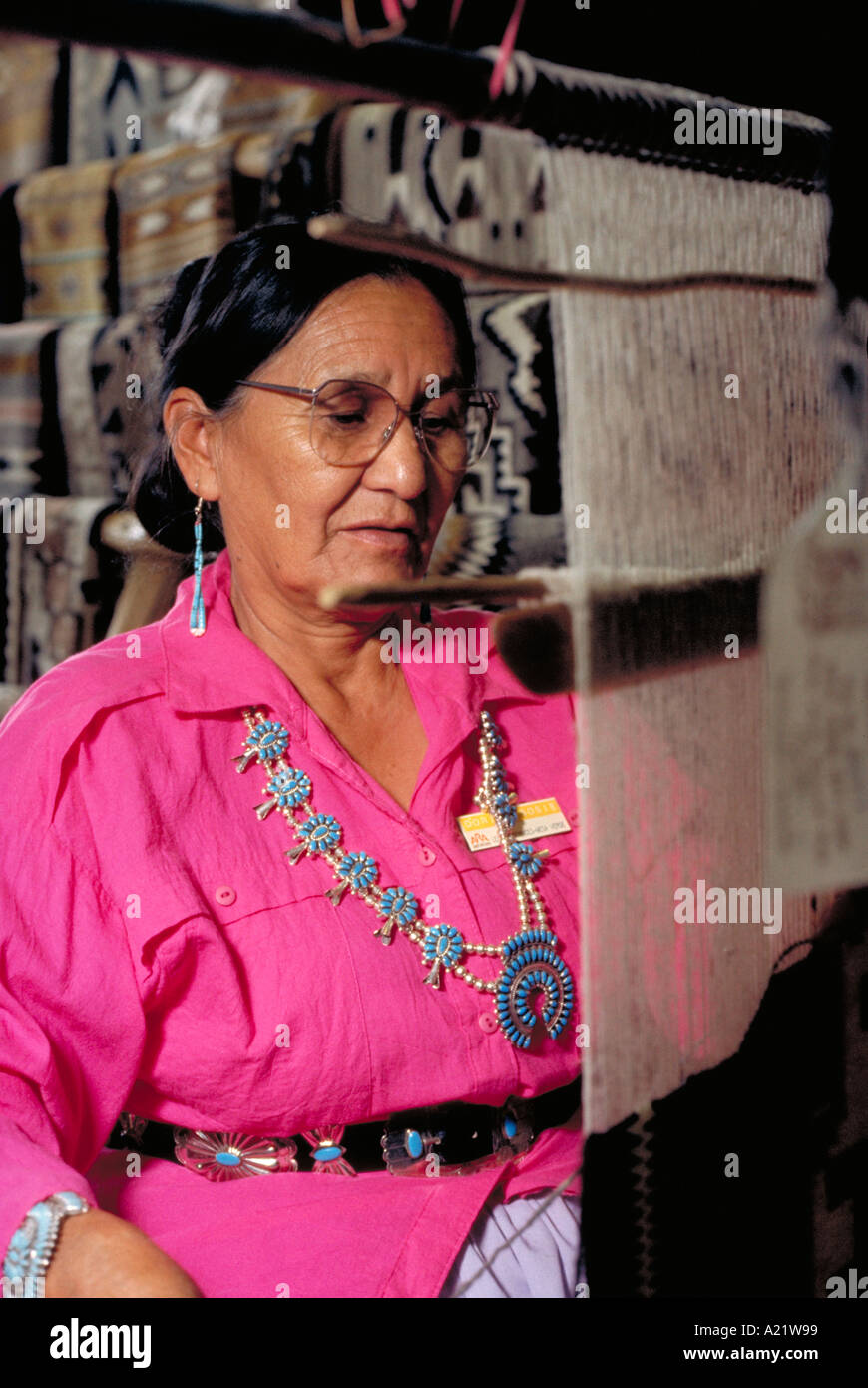 Native American woman Mesa Verde Colorado Stock Photo - Alamy