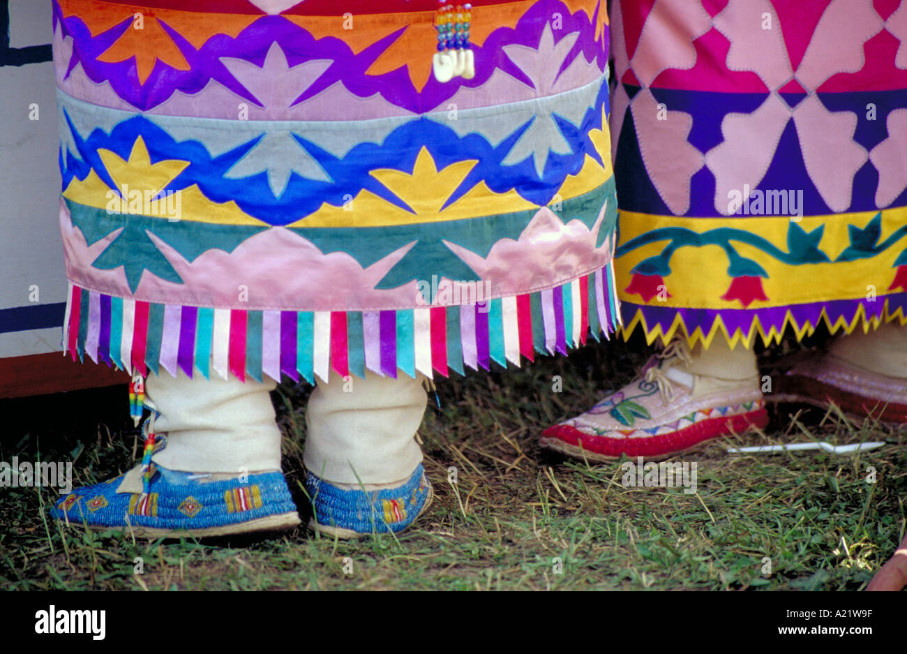 Feet of women at native american Pow wow Hinckley Minnesota Stock Photo ...