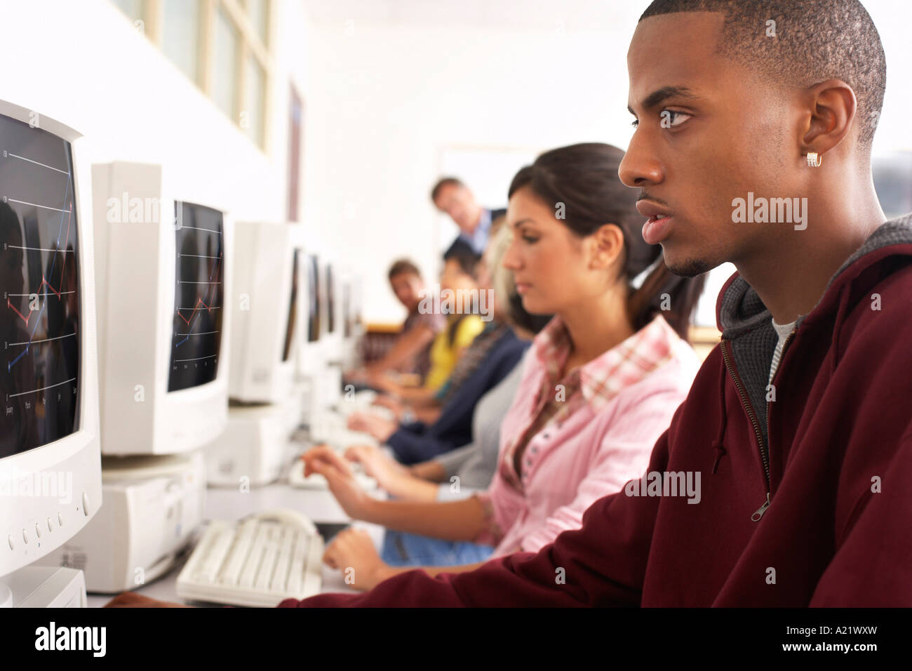 Boy Computer Study Table High Resolution Stock Photography and Images ...