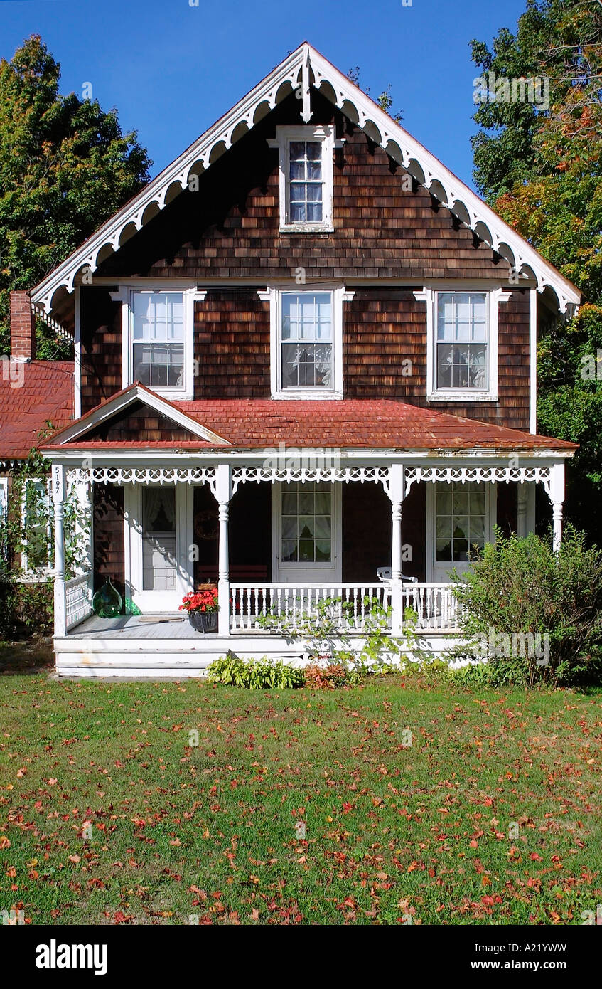 Gingerbread house Spencertown NY USA Brent C Brolin Stock Photo - Alamy