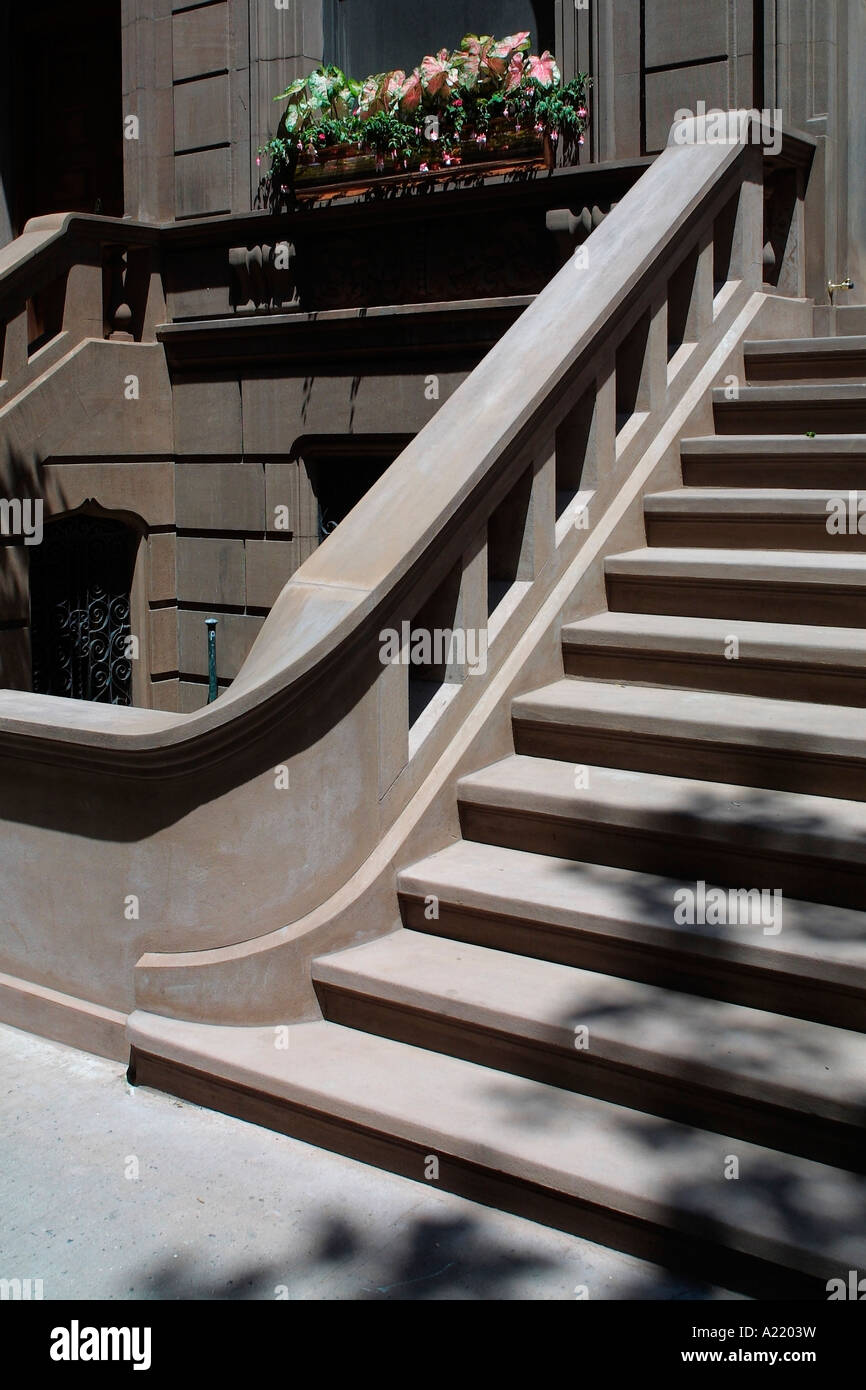 Brownstair staircase Brooklyn NY USA Brent C Brolin Stock Photo - Alamy