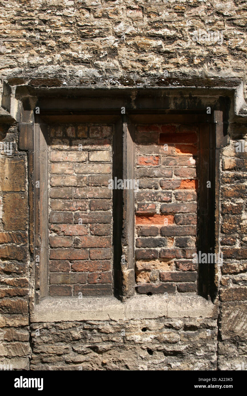 Bricked up window in Lacock Wiltshire Stock Photo - Alamy