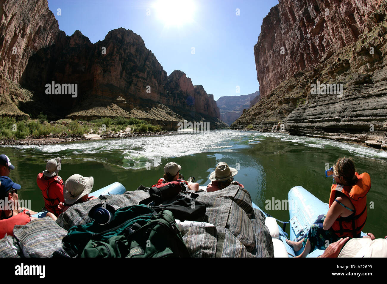 Rafting Colorado River Grand Canyon Arizona Stock Photo - Alamy