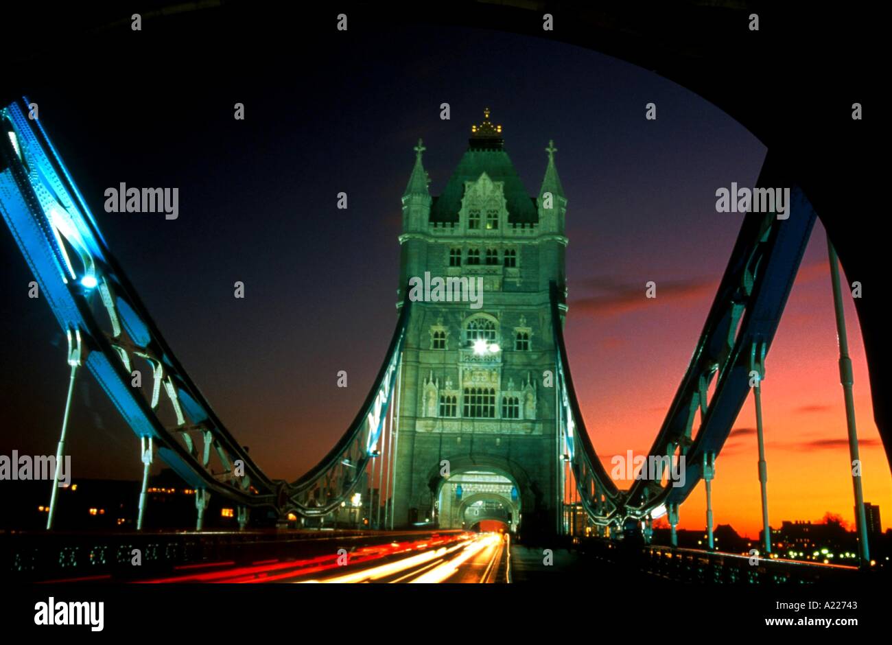 Tower Bridge at night London England UK Aloha Stock Photo - Alamy